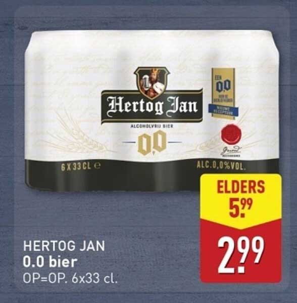 Hertog Jan 0.0 Bier Aanbieding bij ALDI - FolderFeest.nl