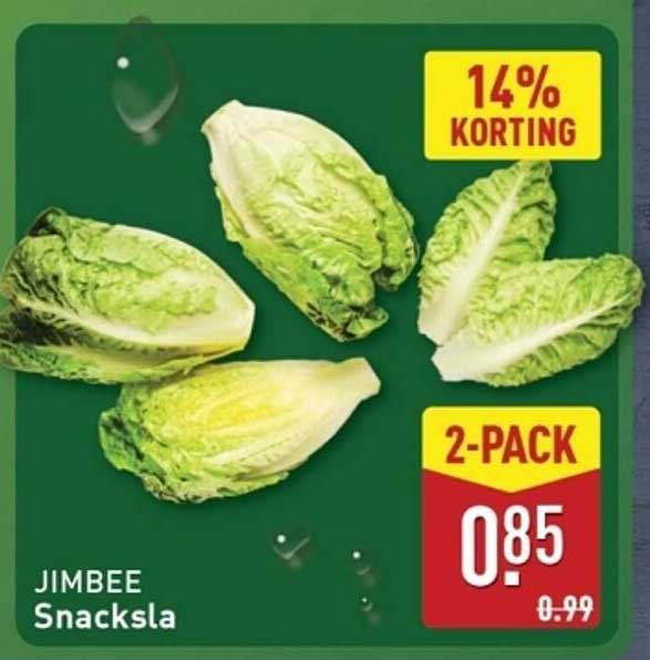 Jimbee Snacksla 2-Pack Aanbieding bij ALDI - FolderFeest.nl