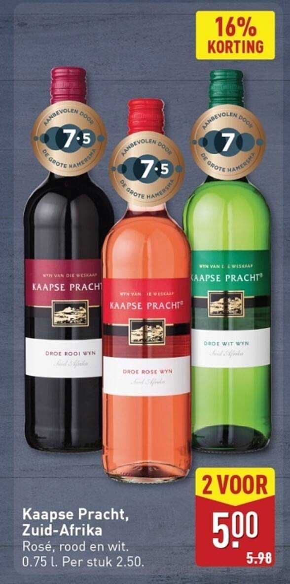 Kaapse Pracht, Zuid-Afrika Aanbieding bij ALDI - FolderFeest.nl