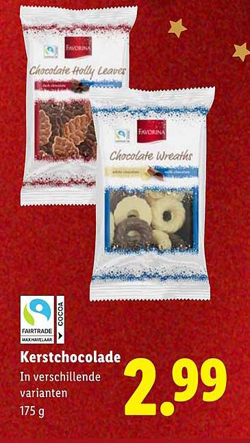 Kerstchocolade Aanbieding bij Lidl - FolderFeest.nl