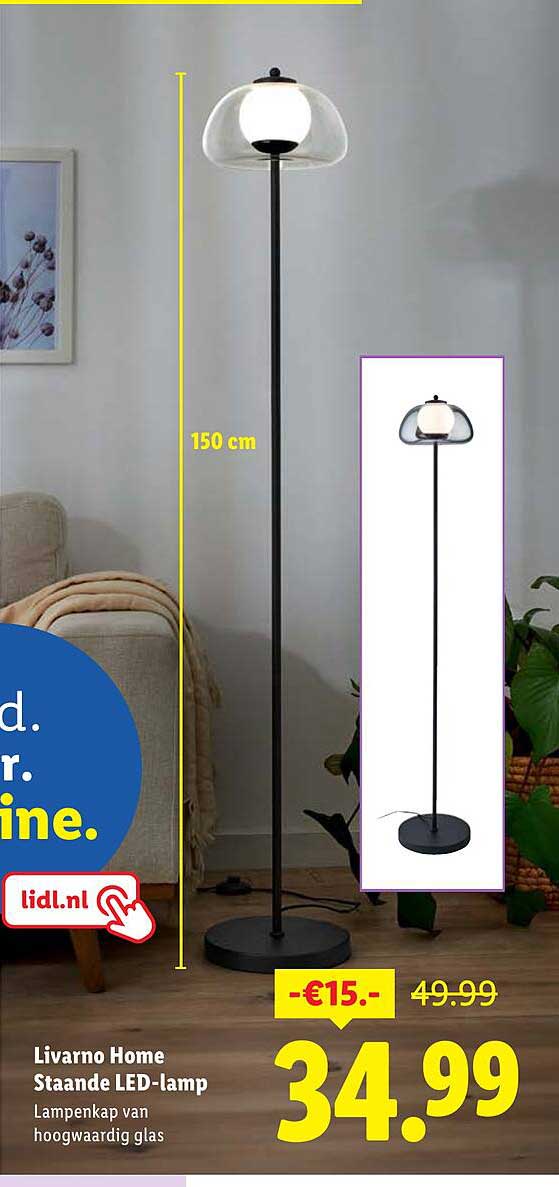 Livarno Home Staande Led-Lamp Aanbieding bij Lidl - FolderFeest.nl