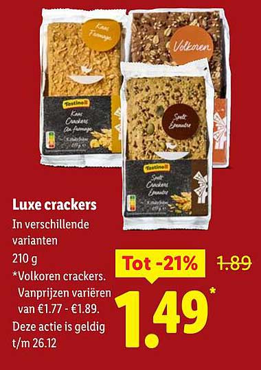 Luxe Crackers Aanbieding bij Lidl - FolderFeest.nl