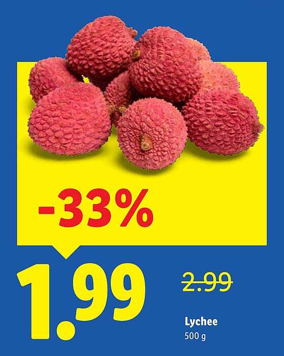 Lychee 500 G Aanbieding bij Lidl - FolderFeest.nl