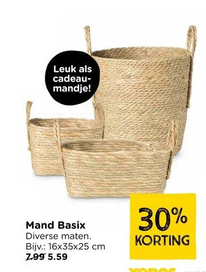 Mand Basix Aanbieding bij Xenos - FolderFeest.nl