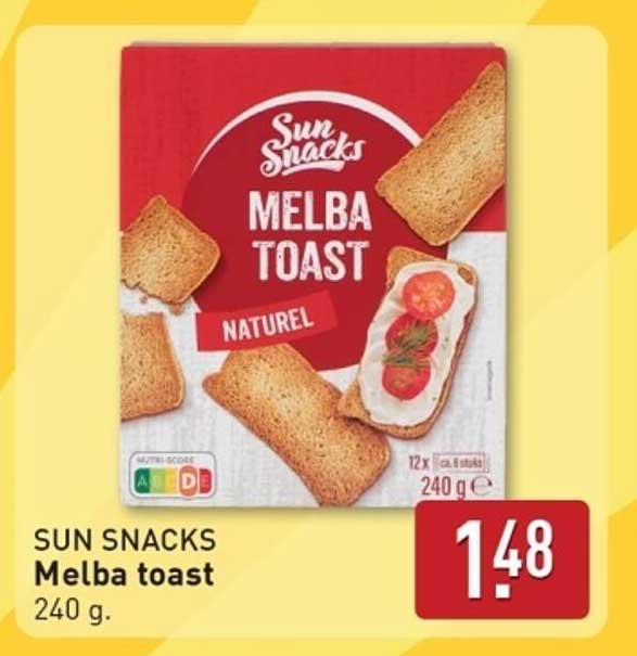 Melba Toast Aanbieding bij ALDI - FolderFeest.nl