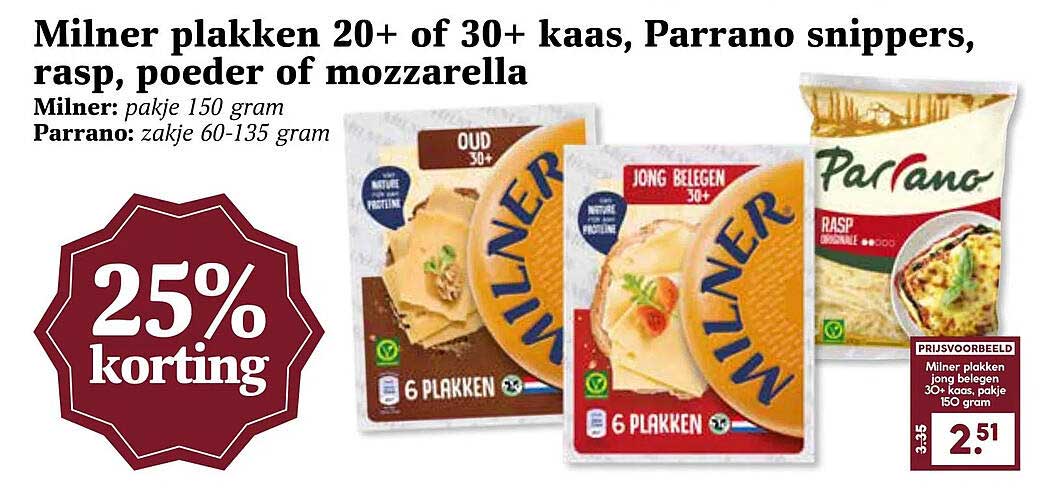 Milner Plakken 20+ Of 30+ Kaas, Parrano Snippers, Rasp, Poeder Of ...