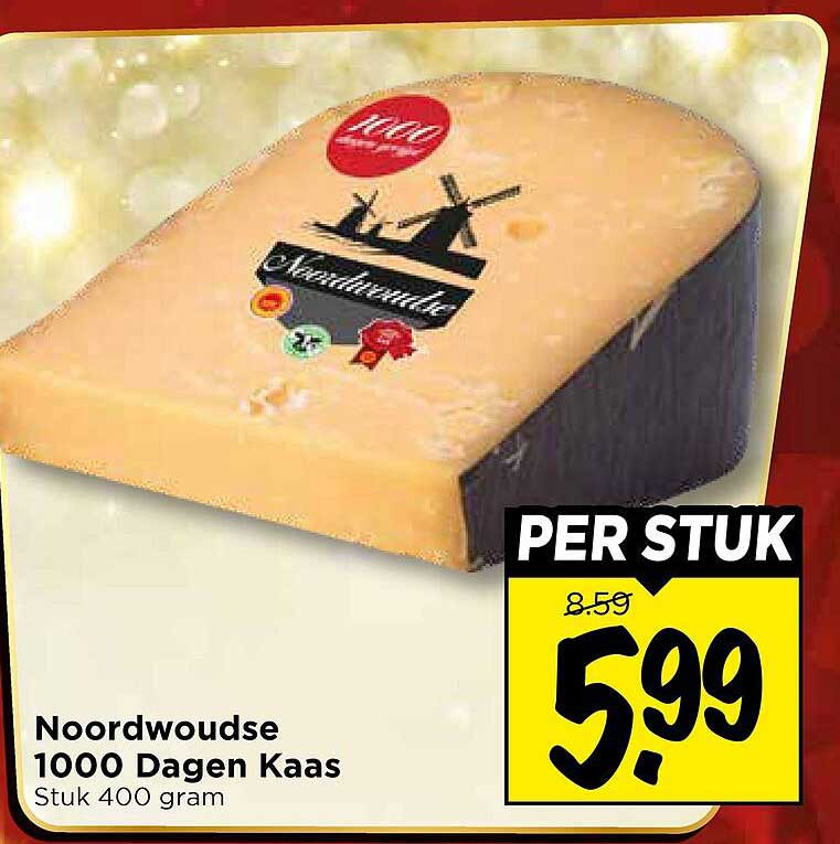Noordwoudse 1000 Dagen Kaas Aanbieding bij Vomar - FolderFeest.nl