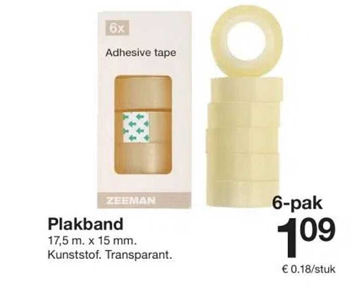 Plakband Aanbieding bij Zeeman - FolderFeest.nl