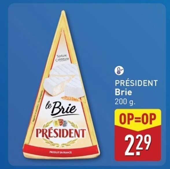 Président Brie 200 G. Aanbieding bij ALDI - FolderFeest.nl