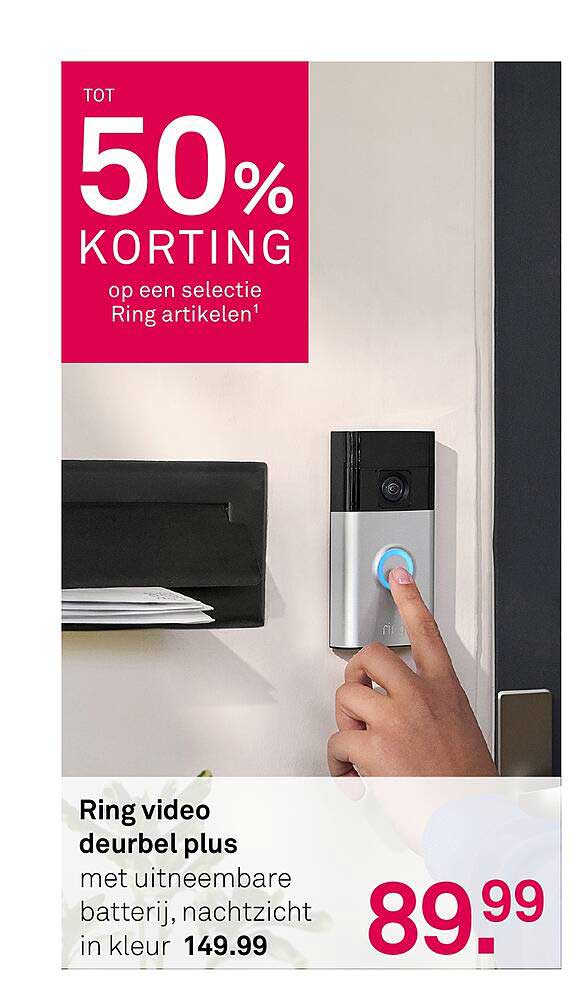 Ring Video Deurbel Plus Aanbieding bij Karwei - FolderFeest.nl