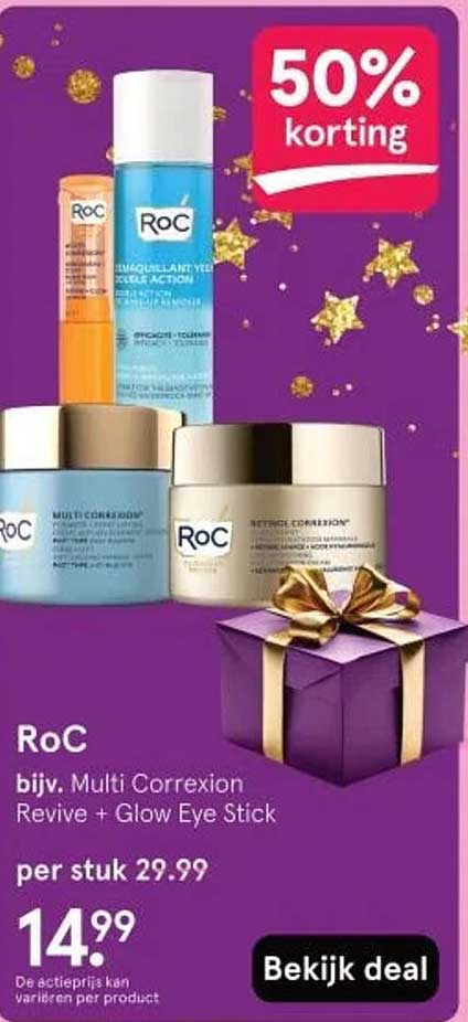 Roc Bijv. Multi Correxion Revive + Glow Eye Stick Aanbieding bij Etos ...