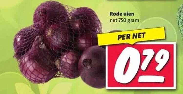 Rode Uien Aanbieding bij Nettorama - FolderFeest.nl