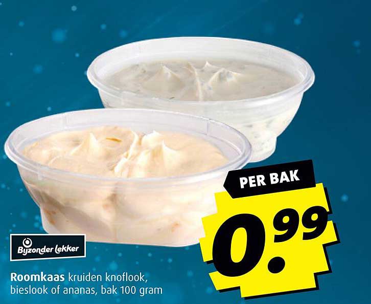 Roomkaas Bieslook Aanbieding bij Lidl - FolderFeest.nl