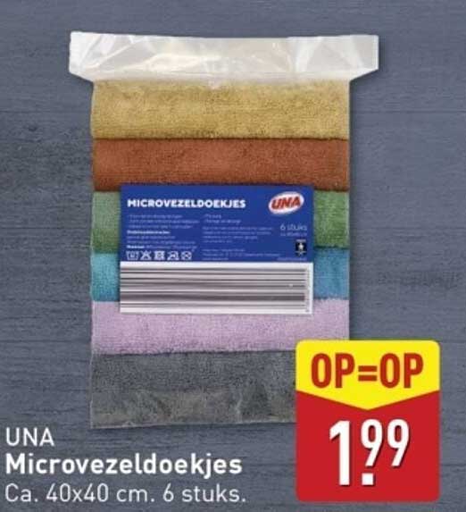 Una Microvezeldoekjes Aanbieding bij ALDI - FolderFeest.nl