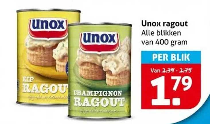 Unox Ragout Aanbieding bij Hoogvliet - FolderFeest.nl