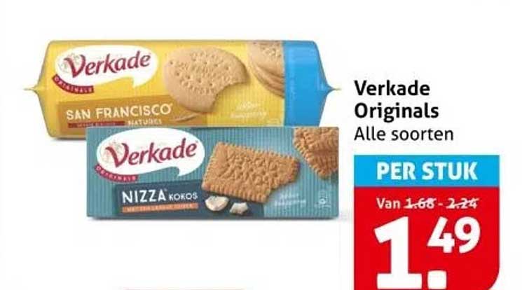 Verkade Originals Alle Soorten Aanbieding bij Hoogvliet - FolderFeest.nl