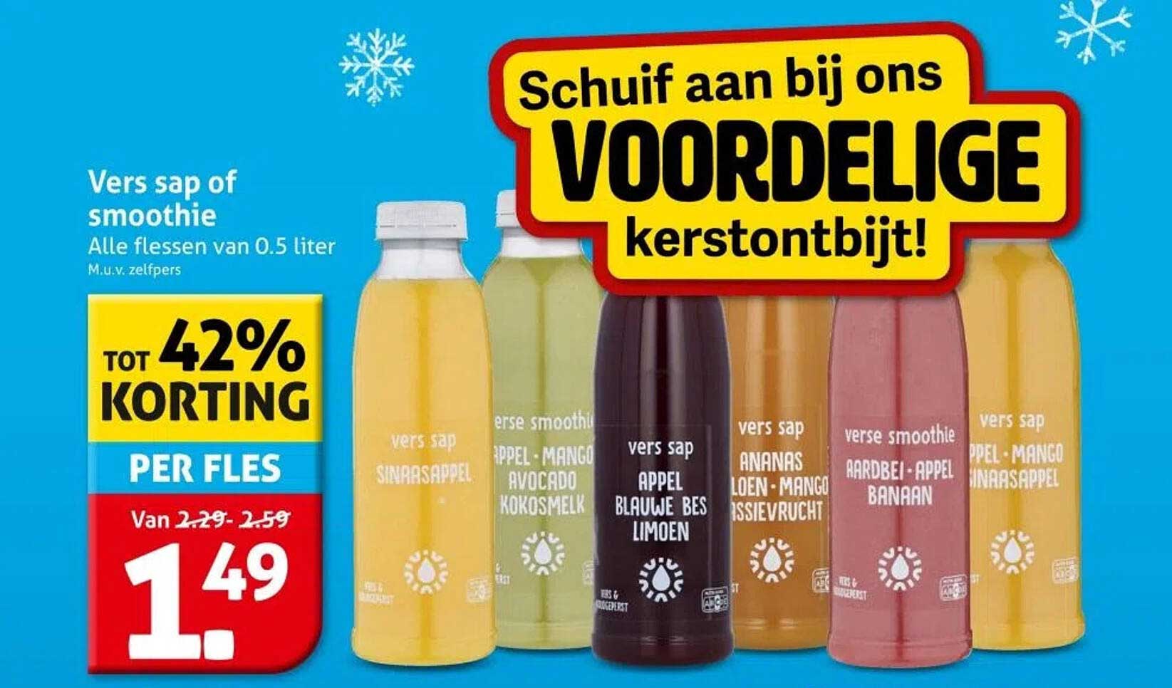 Vers Sap Of Smoothie Aanbieding bij Hoogvliet - FolderFeest.nl