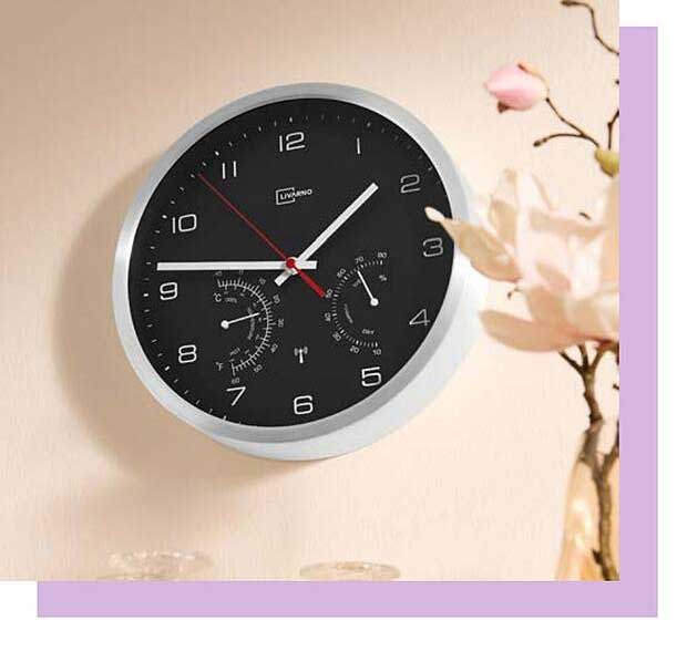 Wandklok Met Thermometer En Hygrometer Aanbieding bij Lidl - FolderFeest.nl
