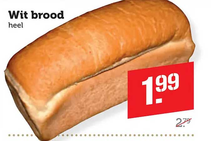 Wit Brood Heel Aanbieding bij Coop - FolderFeest.nl