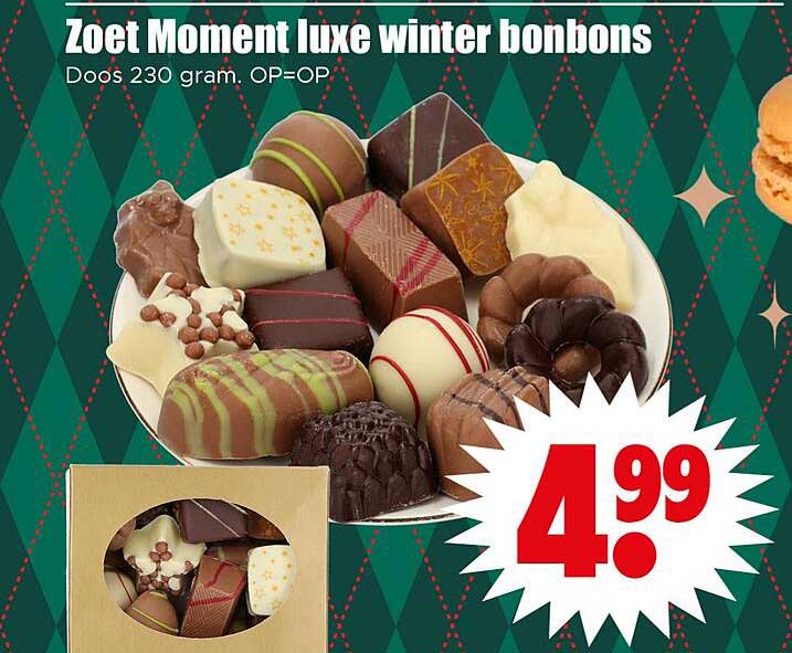 Zoet Moment Luxe Winter Bonbons Aanbieding bij Dirk - FolderFeest.nl