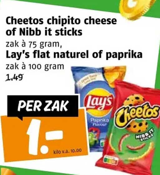 Cheetos Chipito Cheese Of Nibb It Sticks Zak À 75 Gram, Lay's Flat ...