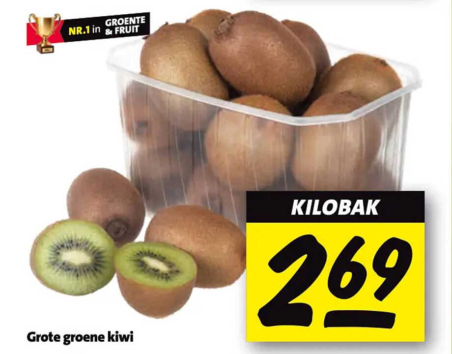 Grote Groene Kiwi Aanbieding bij Nettorama - FolderFeest.nl