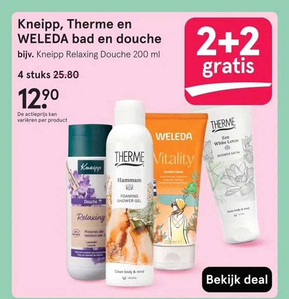 Kneipp, Therme En Weleda Bad En Douche Bijv. Kneipp Relaxing Douche 200 ...