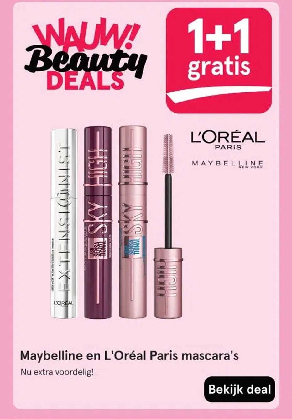 Maybelline En L'oréal Paris Mascara's Aanbieding bij Etos - FolderFeest.nl