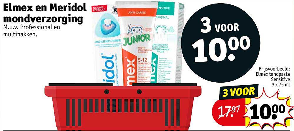 Elmex En Meridol Mondverzorging Aanbieding bij Kruidvat - FolderFeest.nl