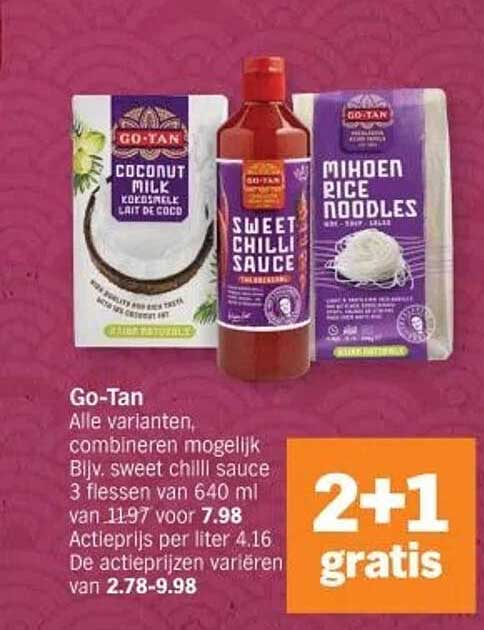 Go-Tan Sweet Chilli Sauce Aanbieding bij Albert Heijn - FolderFeest.nl