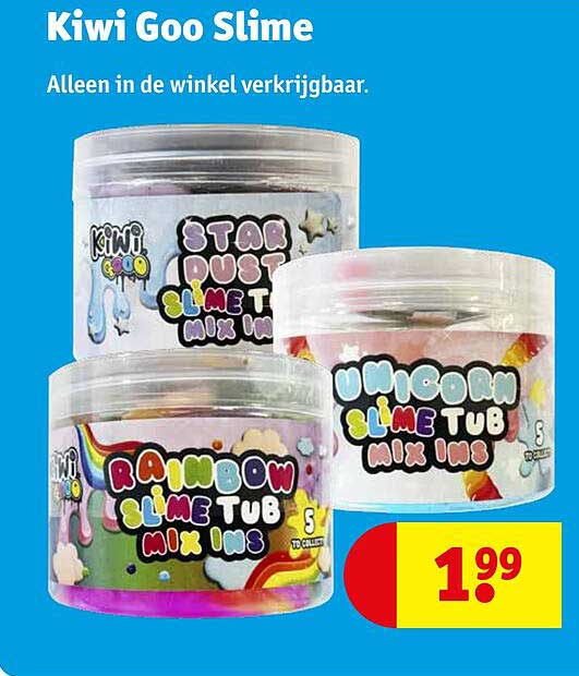 Kiwi Goo Slime aanbieding bij Kruidvat