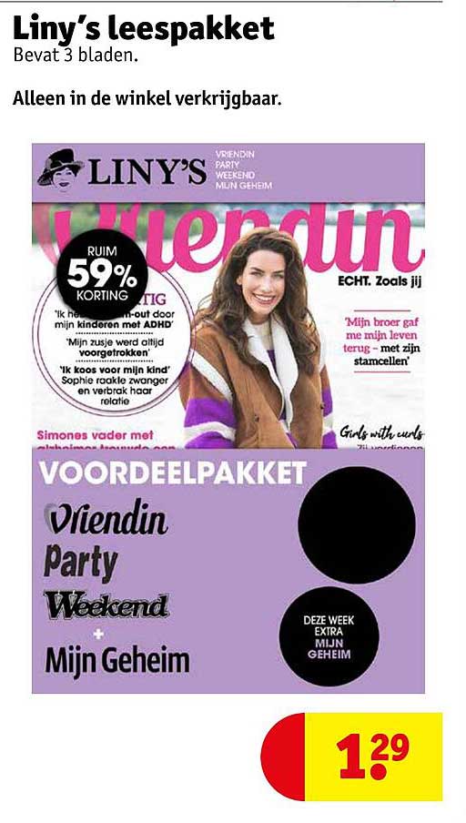 Liny’s Leespakket aanbieding bij Kruidvat