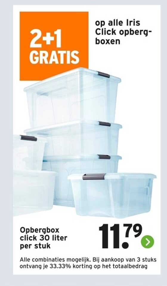 Opbergbox Click aanbieding bij GAMMA