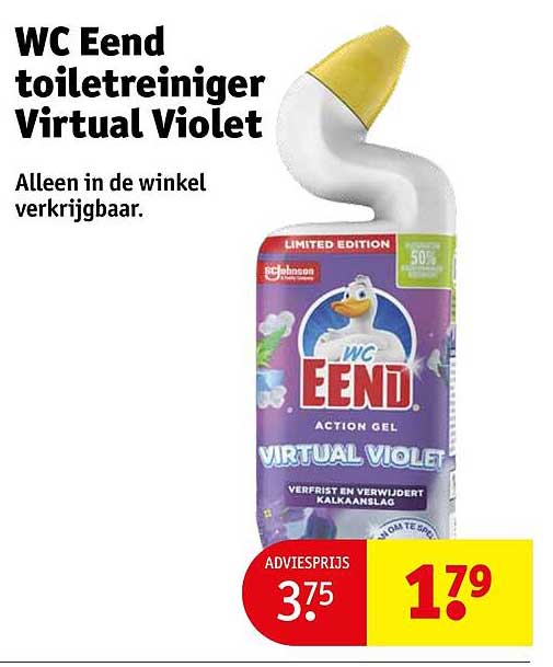 Wc Eend Toiletreiniger Virtual Violet Aanbieding bij Kruidvat ...
