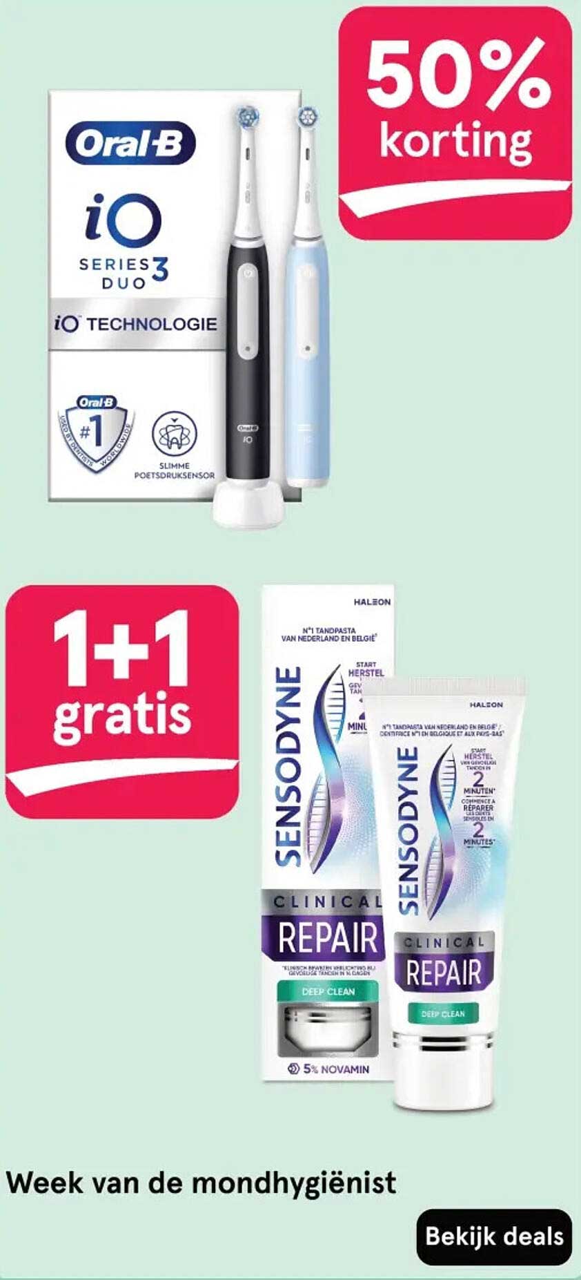 Oral-B Io Series 3 Duo 3 Aanbieding bij Etos - FolderFeest.nl