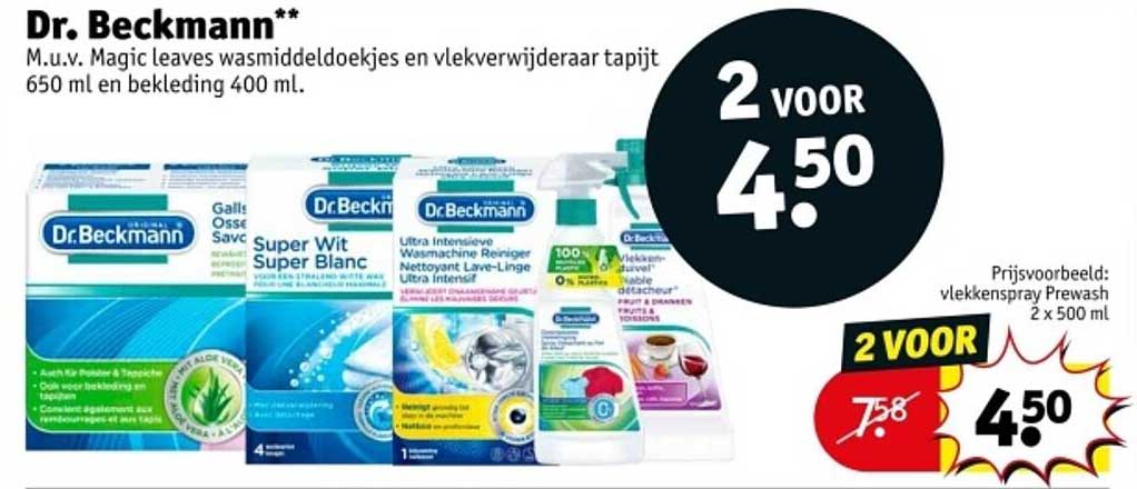 Dr. Beckmann** aanbieding bij Kruidvat