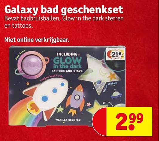 Galaxy Bad Geschenkset Aanbieding bij Kruidvat - FolderFeest.nl