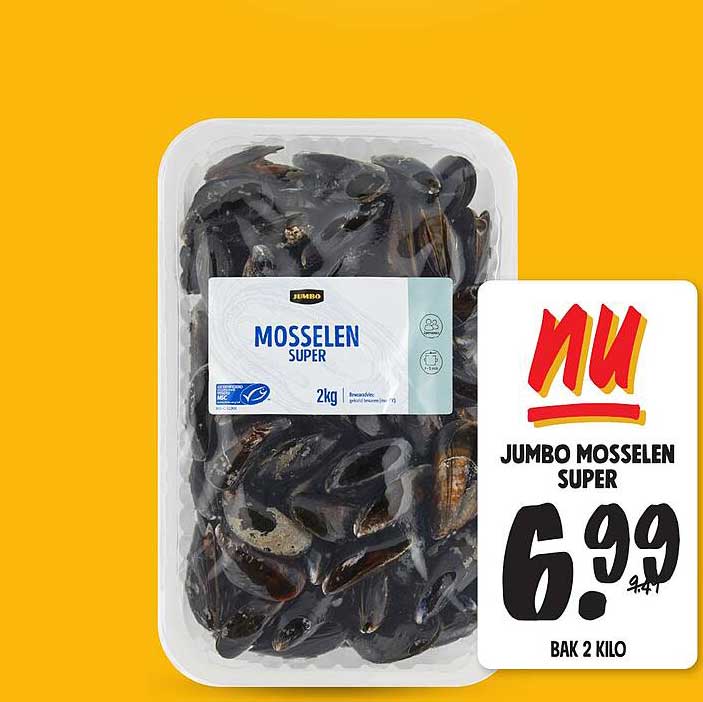Jumbo Mosselen Super aanbieding bij Jumbo