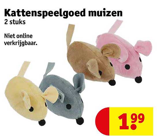 Kattenspeelgoed Muizen Aanbieding bij Kruidvat - FolderFeest.nl