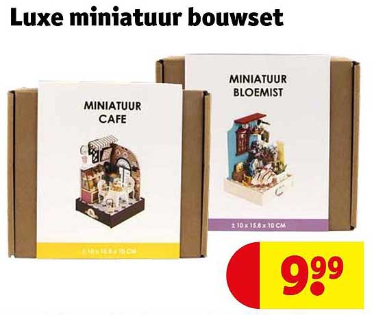Luxe Miniatuur Bouwset aanbieding bij Kruidvat