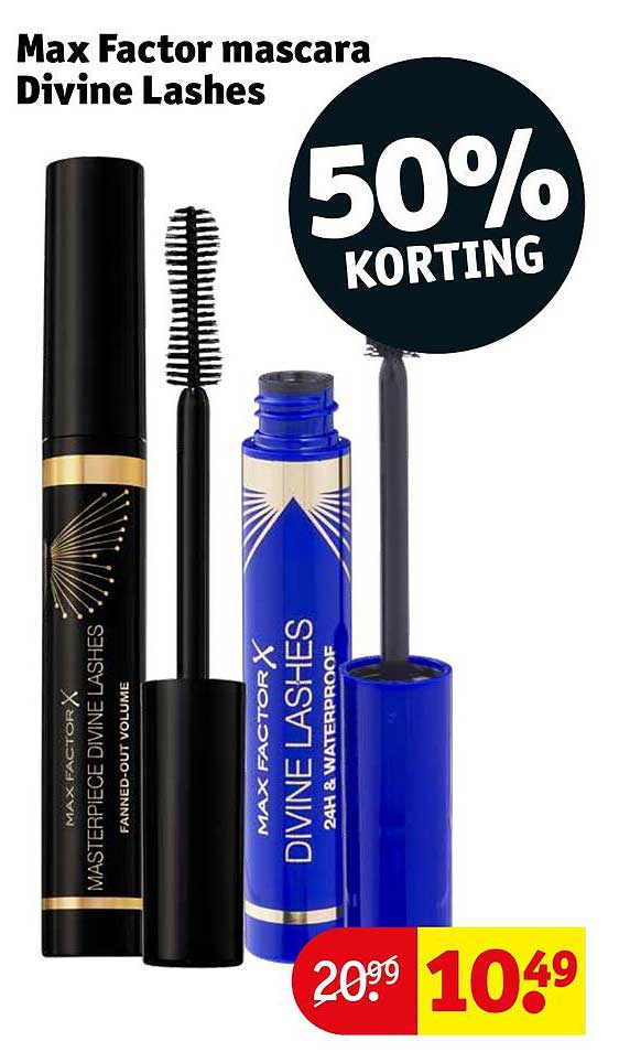 Max Factor Mascara Divine Lashes Aanbieding bij Kruidvat - FolderFeest.nl