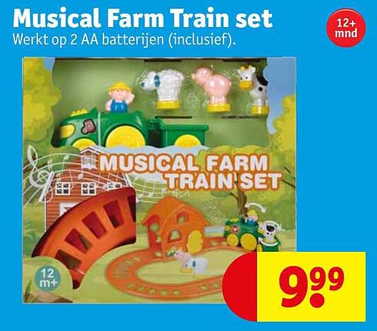 Musical Farm Train Set aanbieding bij Kruidvat