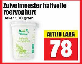 Zuivelmeester Halfvolle Roeryoghurt aanbieding bij Dirk