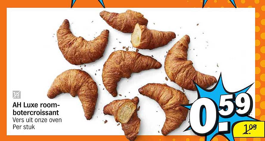 Ah Luxe Room-Botercroissant Aanbieding bij Albert Heijn - FolderFeest.nl