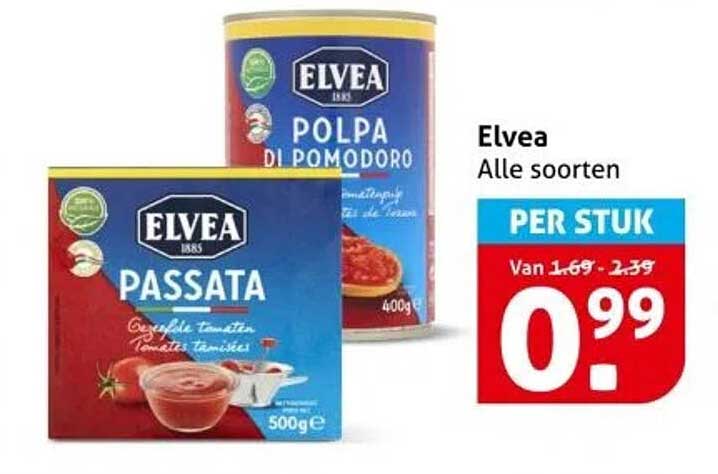 Elvea Alle Soorten Aanbieding bij Hoogvliet - FolderFeest.nl