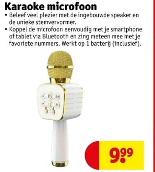 Karaoke Set Led Met 2 Microfoon’s Aanbieding bij Kruidvat - FolderFeest.nl