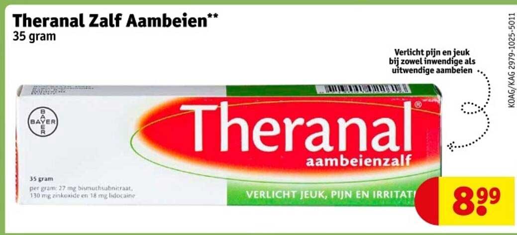 Theranal Zalf Aambeien** 35 Gram Aanbieding bij Kruidvat - FolderFeest.nl
