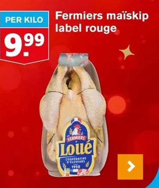 Fermiers Maïskip Label Rouge Aanbieding bij Hoogvliet - FolderFeest.nl