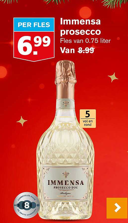 Immensa Prosecco aanbieding bij Hoogvliet