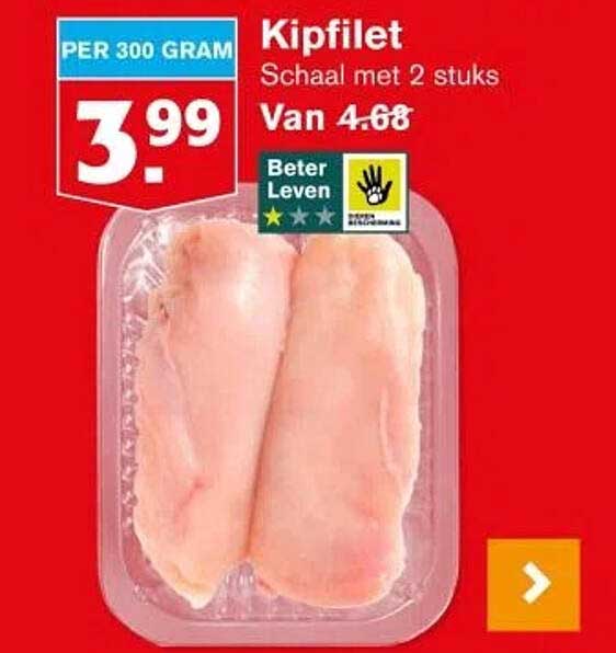 Kipfilet Schaal Met 2 Stuks Aanbieding bij Hoogvliet - FolderFeest.nl